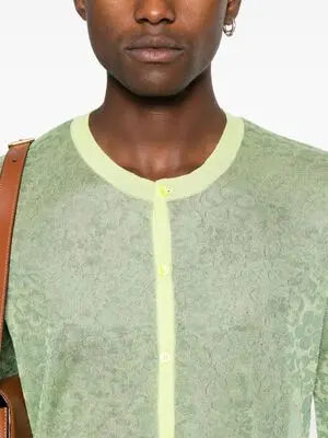 Martine Rose Floral-jacquard Cardigan