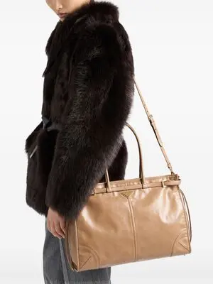 Prada Bonnie Tote Bag - Brown