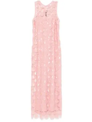 ROTATE BY BIRGER CHRISTENSEN Sleeveless Maxi Dress - Pink