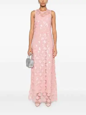 ROTATE BY BIRGER CHRISTENSEN Sleeveless Maxi Dress - Pink