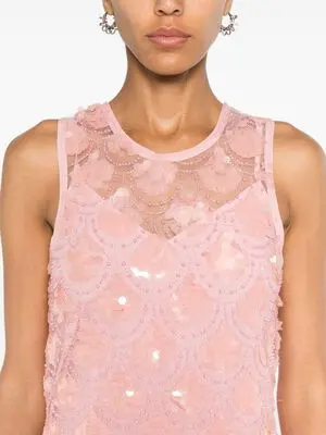 ROTATE BY BIRGER CHRISTENSEN Sleeveless Maxi Dress - Pink