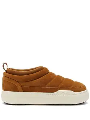 Moon Boot Logo-print Sneakers - Brown