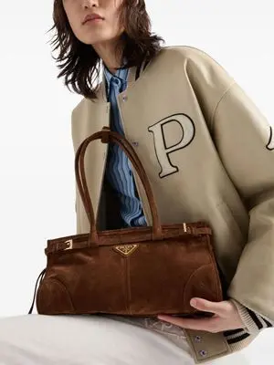 Prada Bonnie Tote Bag - Brown