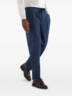 Brunello Cucinelli Drawstring Tapered Trousers