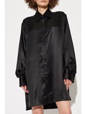MAISON MARGIELA Four-stitch Logo Shirt - Black