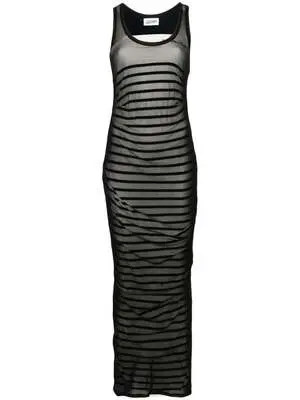 JEAN PAUL GAULTIER Mariniére Midi Dress - Black