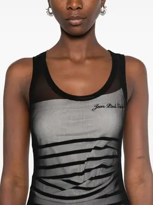 JEAN PAUL GAULTIER Mariniére Midi Dress - Black