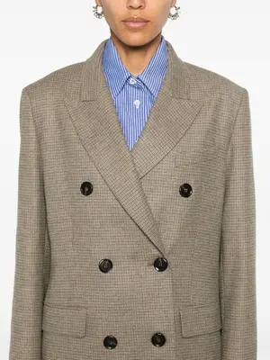 Pinko Check-pattern Blazer - Neutrals
