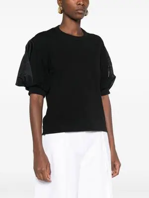 Sacai Cotton Jersey T-shirt - Black