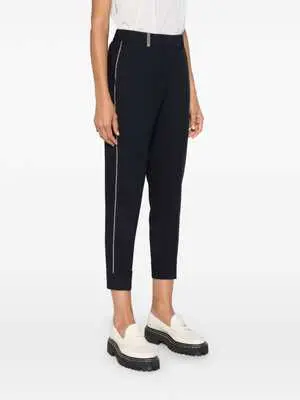 Peserico Bead-embellished Trousers - Blue