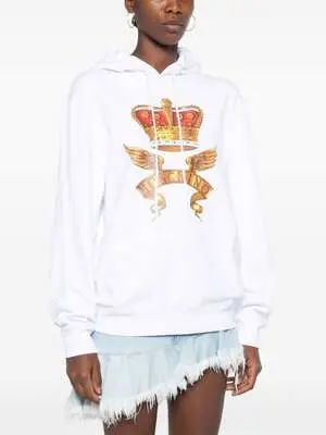 Moschino Print Hoodie - White
