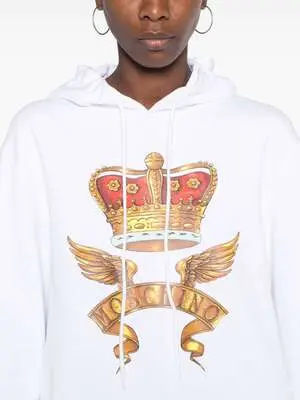 Moschino Print Hoodie - White