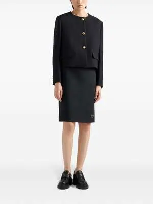 Prada Tricotine Pencil Skirt