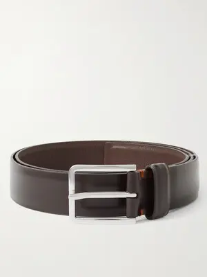 Loro Piana Rory 3cm Leather Belt - Brown