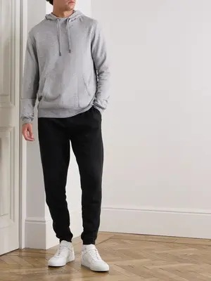 Derek Rose Quinn 1 Tapered Cotton And Modal-blend Jersey Sweatpants - Black