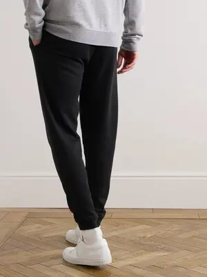 Derek Rose Quinn 1 Tapered Cotton And Modal-blend Jersey Sweatpants - Black