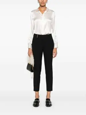 Peserico Pressed-crease Trousers - Black