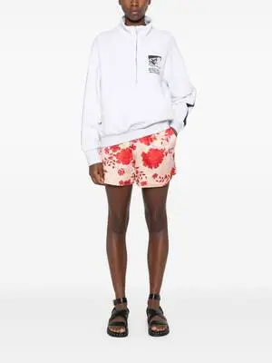 PARLOR Floral-print Thigh-length Shorts