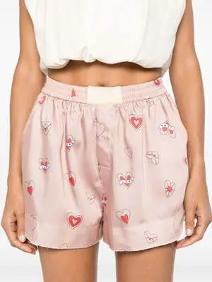 PARLOR Glam Printed Shorts
