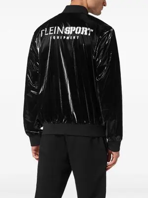 PLEIN SPORT Crinkle Bomber Jacket