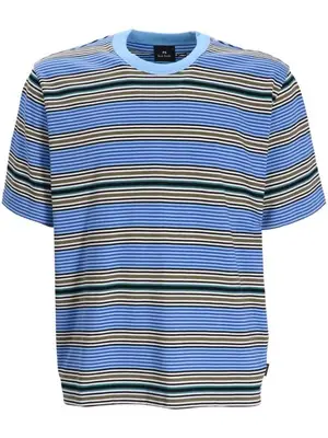 Paul Smith Striped Organic Cotton T-shirt