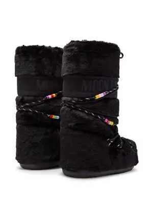 Moon Boot Icon Faux-fur Snow Boots - Black