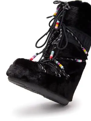 Moon Boot Icon Faux-fur Snow Boots - Black