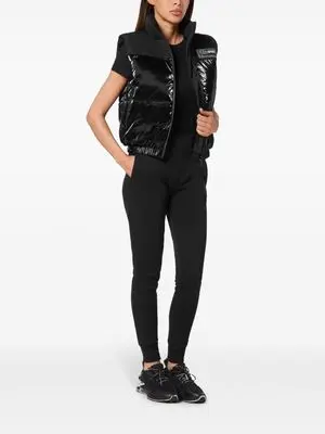 PLEIN SPORT Logo-print Quilted Gilet