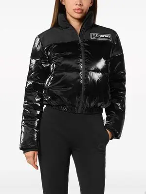 PLEIN SPORT Logo-print Puffer Jacket
