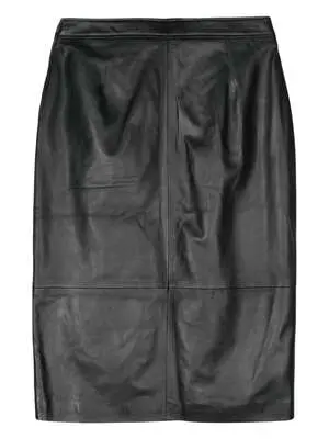 ARMA Arkina Mid-length Leather Skirt