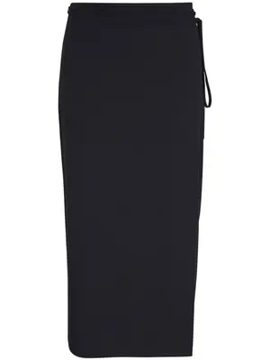 Vince Tie-fastening Wrap Midi Skirt