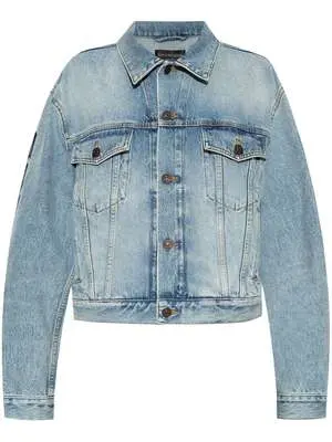 Balenciaga Washed Denim Trucker Jacket