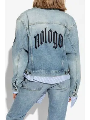 Balenciaga Washed Denim Trucker Jacket
