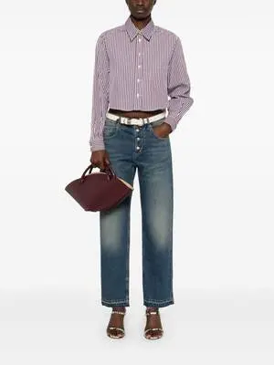 Isabel Marant Étoile Fleora Striped Cotton Poplin Shirt - Neutrals