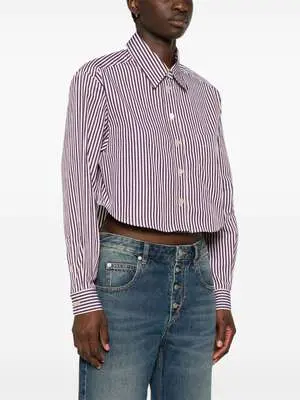 Isabel Marant Étoile Fleora Striped Cotton Poplin Shirt - Neutrals