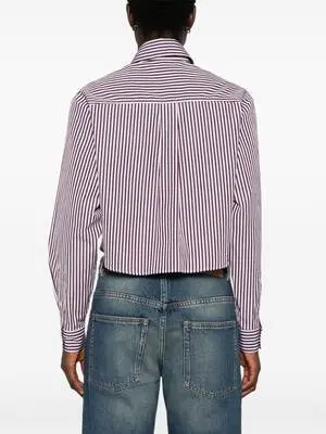 Isabel Marant Étoile Fleora Striped Cotton Poplin Shirt - Neutrals
