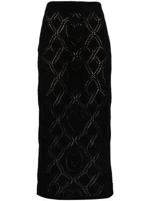 TWINSET Pointelle-knit Skirt