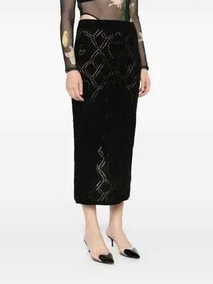TWINSET Pointelle-knit Skirt