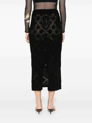 TWINSET Pointelle-knit Skirt