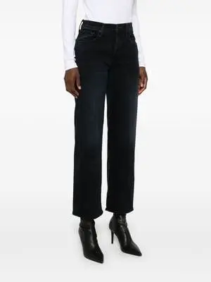 MOTHER The Mid Rise Zip Rambler Ankle Jeans - Blue