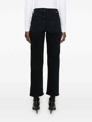 MOTHER The Mid Rise Zip Rambler Ankle Jeans - Blue