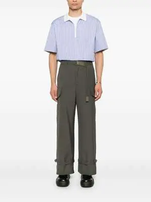 Sacai Wide-leg Cargo Trousers