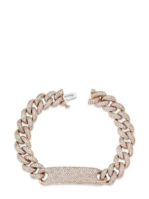Shay 18kt Rose Gold Diamond Essential Bracelet - Pink