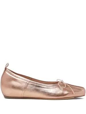 Simone Rocha Pleated Ballerina Shoes - Pink