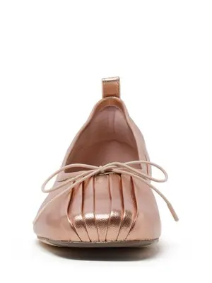 Simone Rocha Pleated Ballerina Shoes - Pink