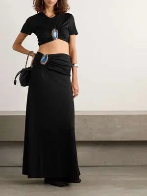 Christopher Esber Moodstone Embellished Maxi Skirt