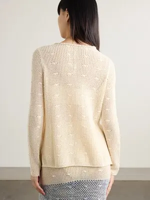 Escvdo Litoral Open-knit Cotton Top