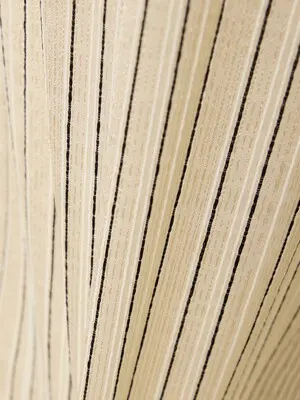 TALLER MARMO Seine Metallic Pinstriped Pants - Neutrals