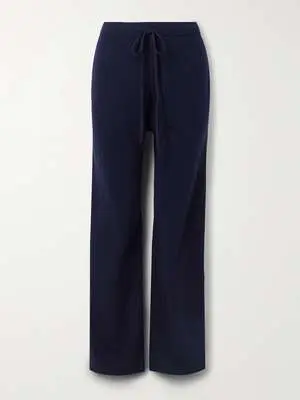 MAISON MARGIELA Wool And Cashmere-blend Track Pants - Navy