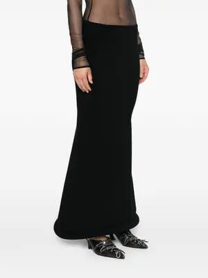 JEAN PAUL GAULTIER 3d Knitted Maxi Skirt